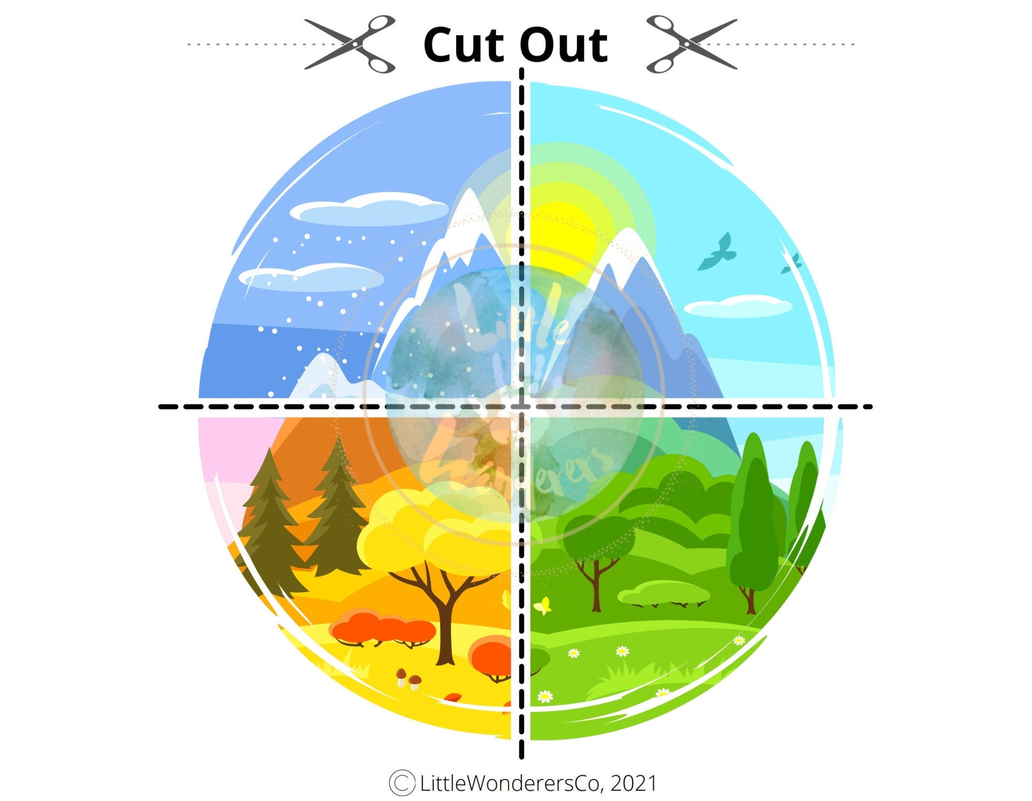 Four Seasons Printable Activity - Busy Book Page, Early Science ...