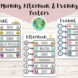 Customizable Visual Wall Schedule - Routine, Homeschool, Autism, Speech ...