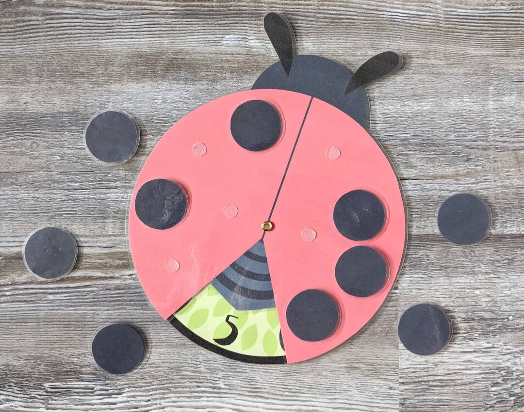 Lady Bug Number Spinner Game Printable - Counting, Preschool, Number ...