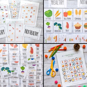 Healthy or Not Healthy Classroom Board Sorting Activity | Physical ...