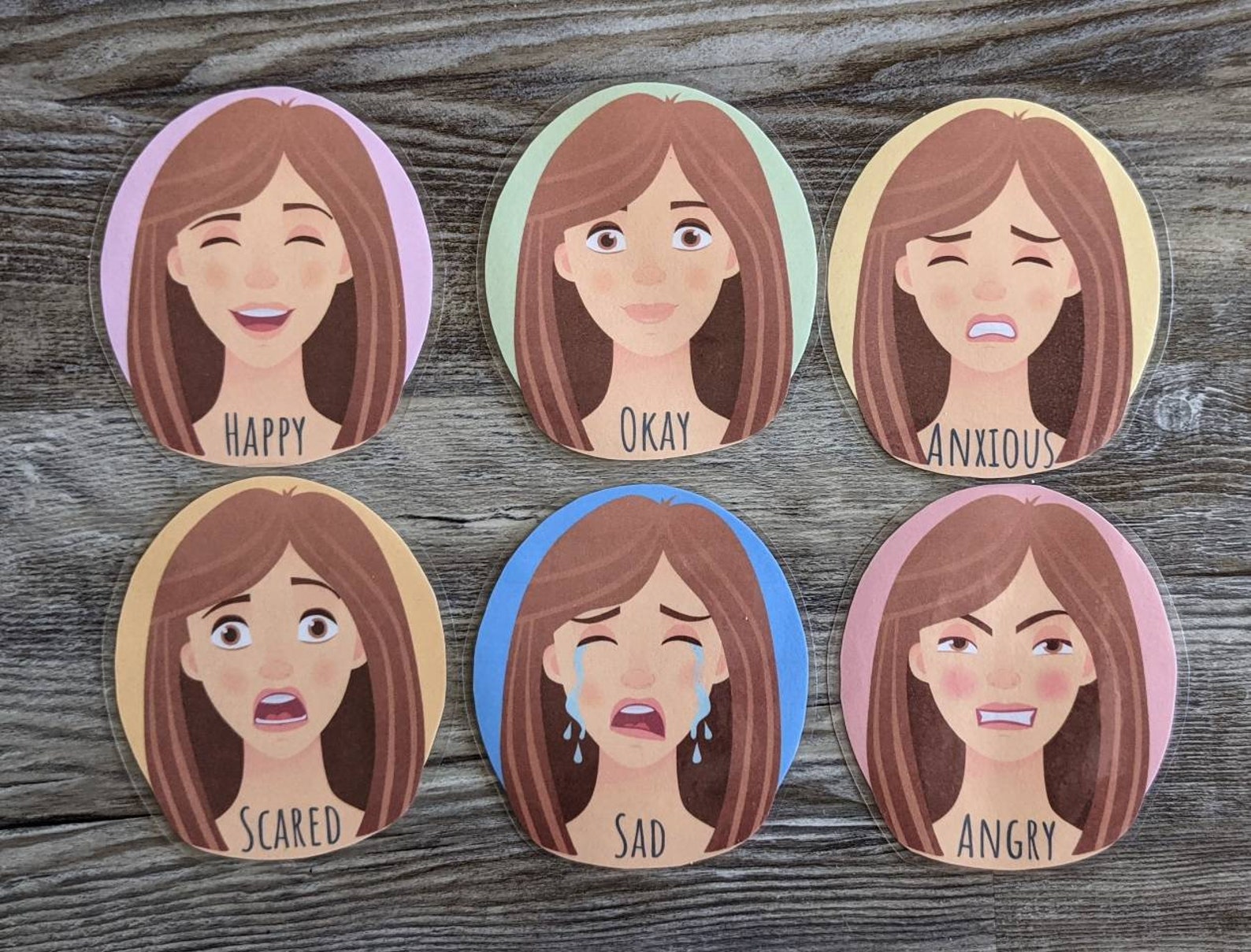 Personalizable Daily Emotions Poster With Interchangable Faces | Etsy