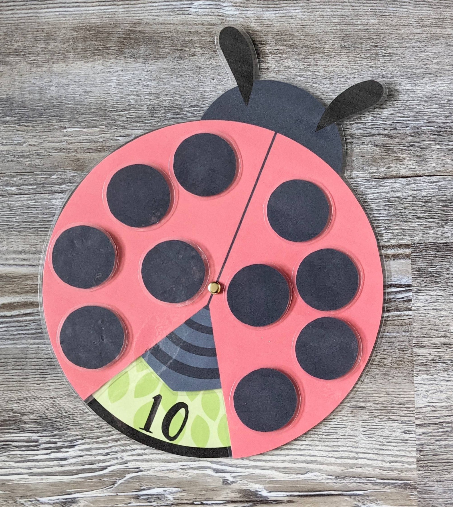 Lady Bug Number Spinner Game Printable Counting, Preschool, Number ...
