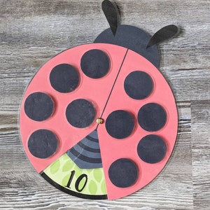 Lady Bug Number Spinner Game Printable - Counting, Preschool, Number ...
