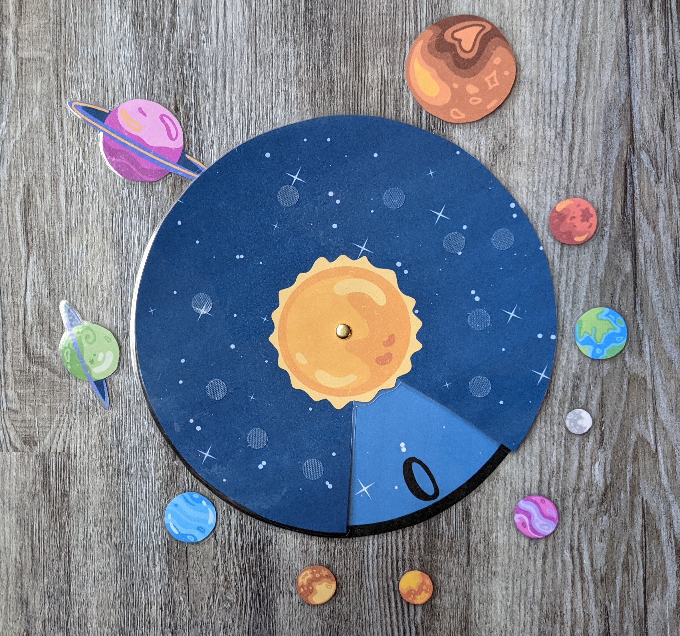 Learning & School Counting Space Number Spinner Game Printable ...