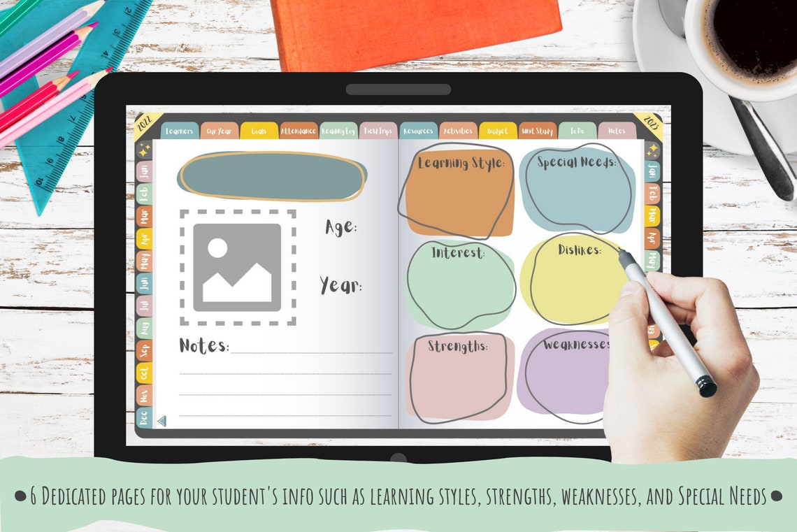 2022-2023 Digital Homeschool Planner Teaching Lesson - Etsy