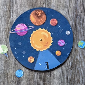 Space Number Spinner Game Printable - Counting, Preschool, Number ...