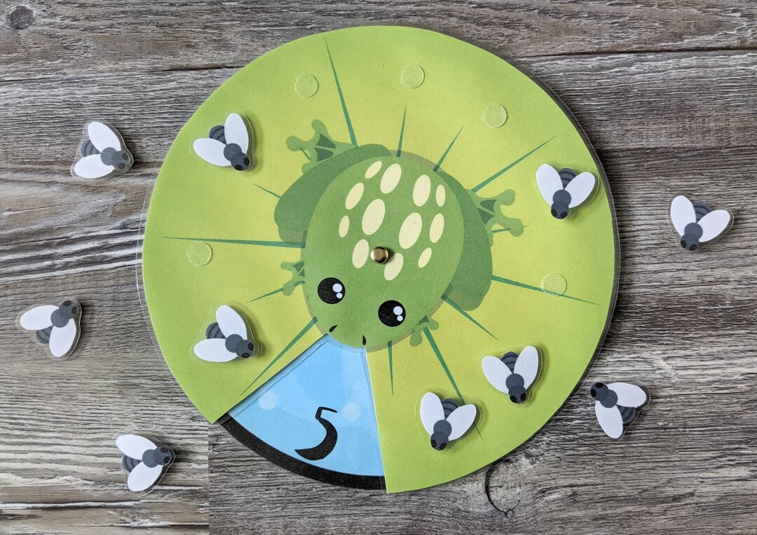 Frog Number Spinner Game Printable - Counting, Preschool, Number ...