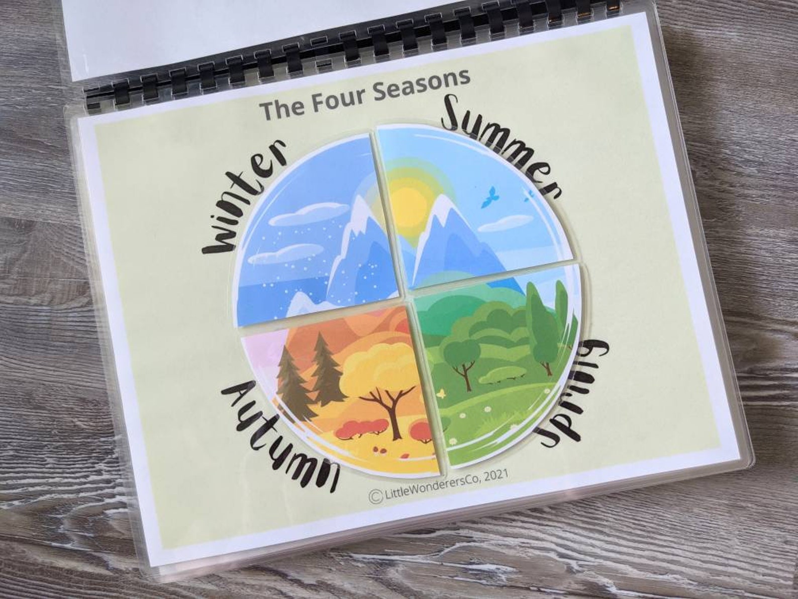Four Seasons Printable Activity - Busy Book Page, Early Science ...