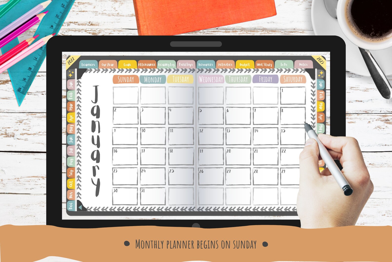 2022-2023 Digital Homeschool Planner Teaching Lesson - Etsy