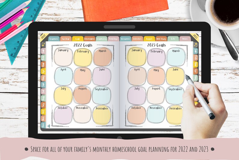 2022-2023 Digital Homeschool Planner Teaching Lesson - Etsy