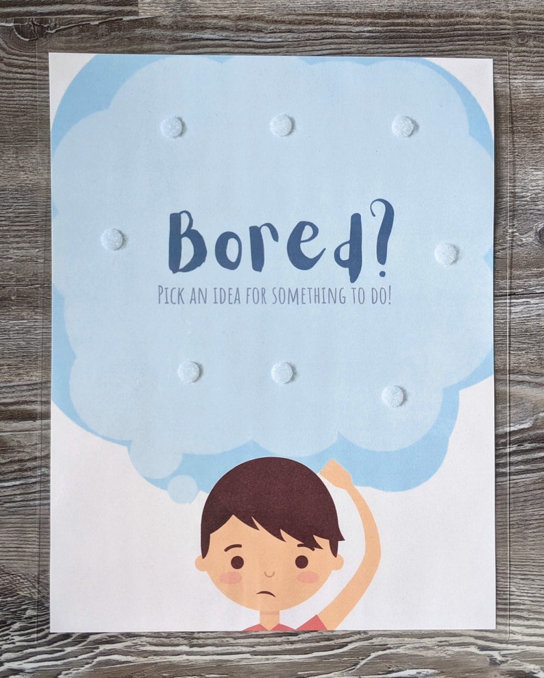 Boredom Idea Poster Bored Ideas Time Management Self - Etsy Australia