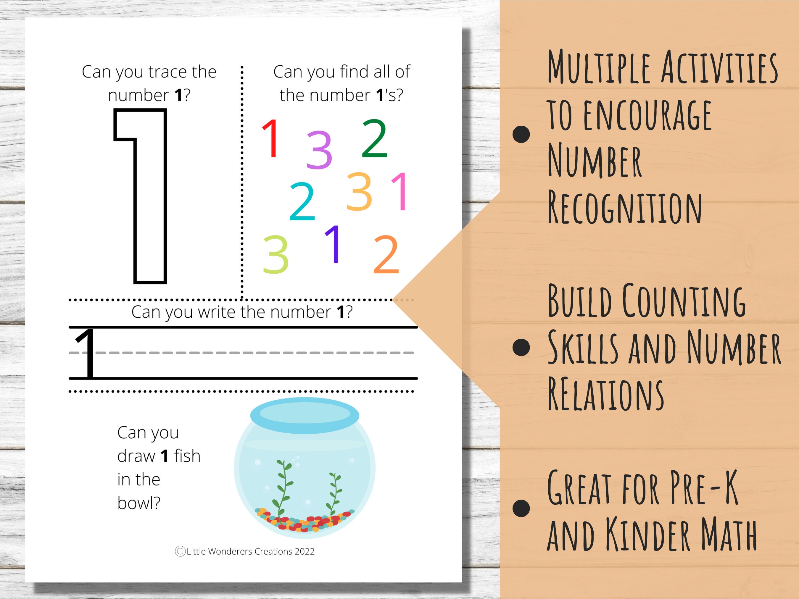 Number Worksheets Tracing, Writing, Number Recognition, Counting ...