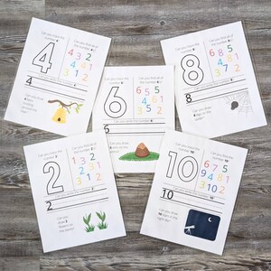 Number Worksheets Tracing Writing Number Recognition - Etsy