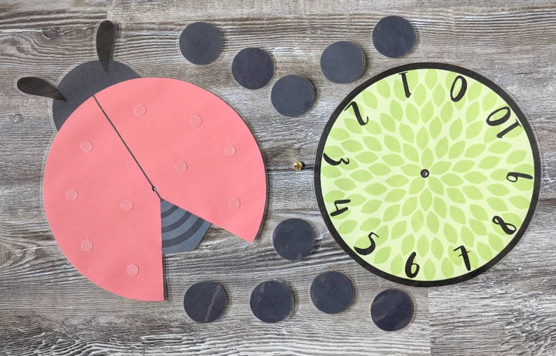 Lady Bug Number Spinner Game Printable Counting, Preschool, Number ...