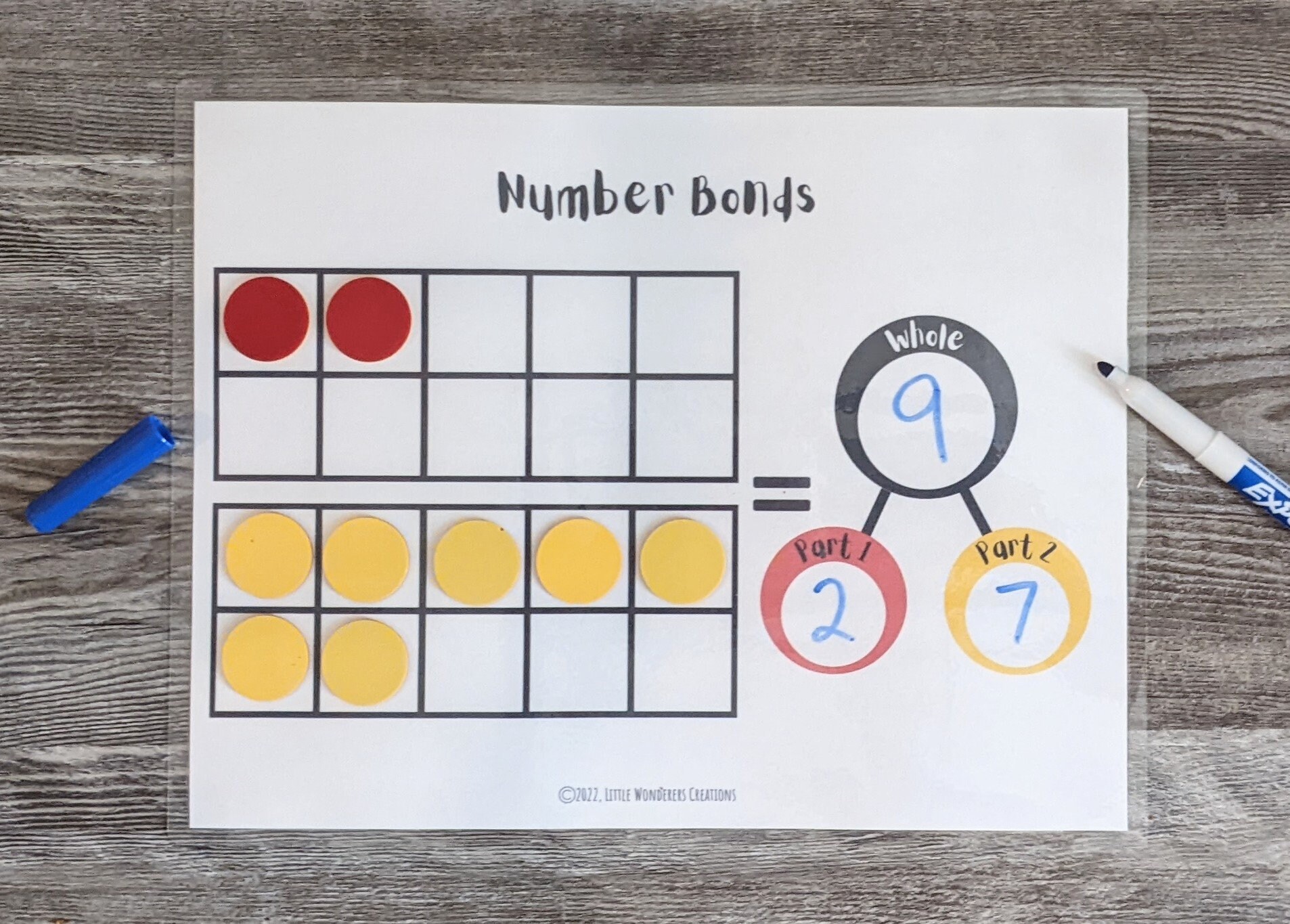 Number Bonds Addition Bundle Early Math Kindergarten First - Etsy