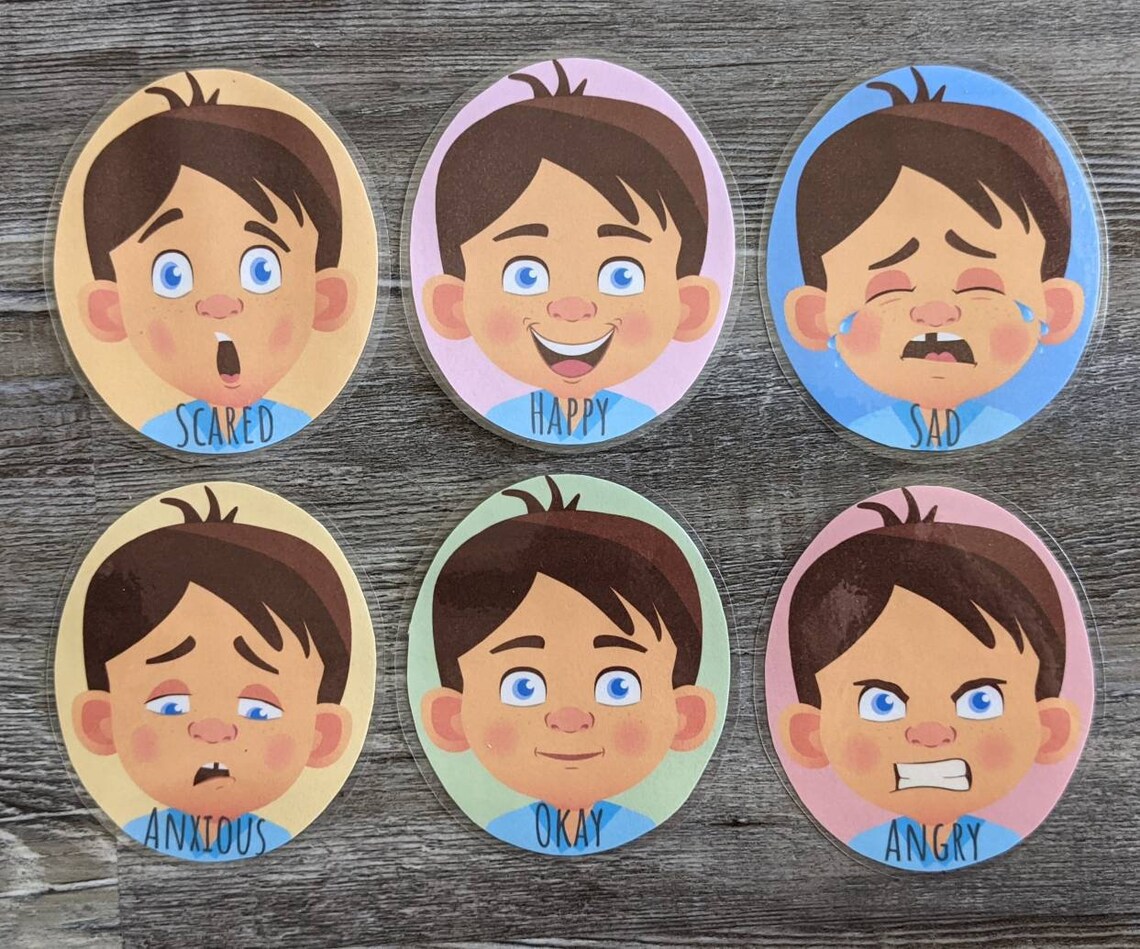 Personalizable Daily Emotions Poster With Interchangable Faces | Etsy