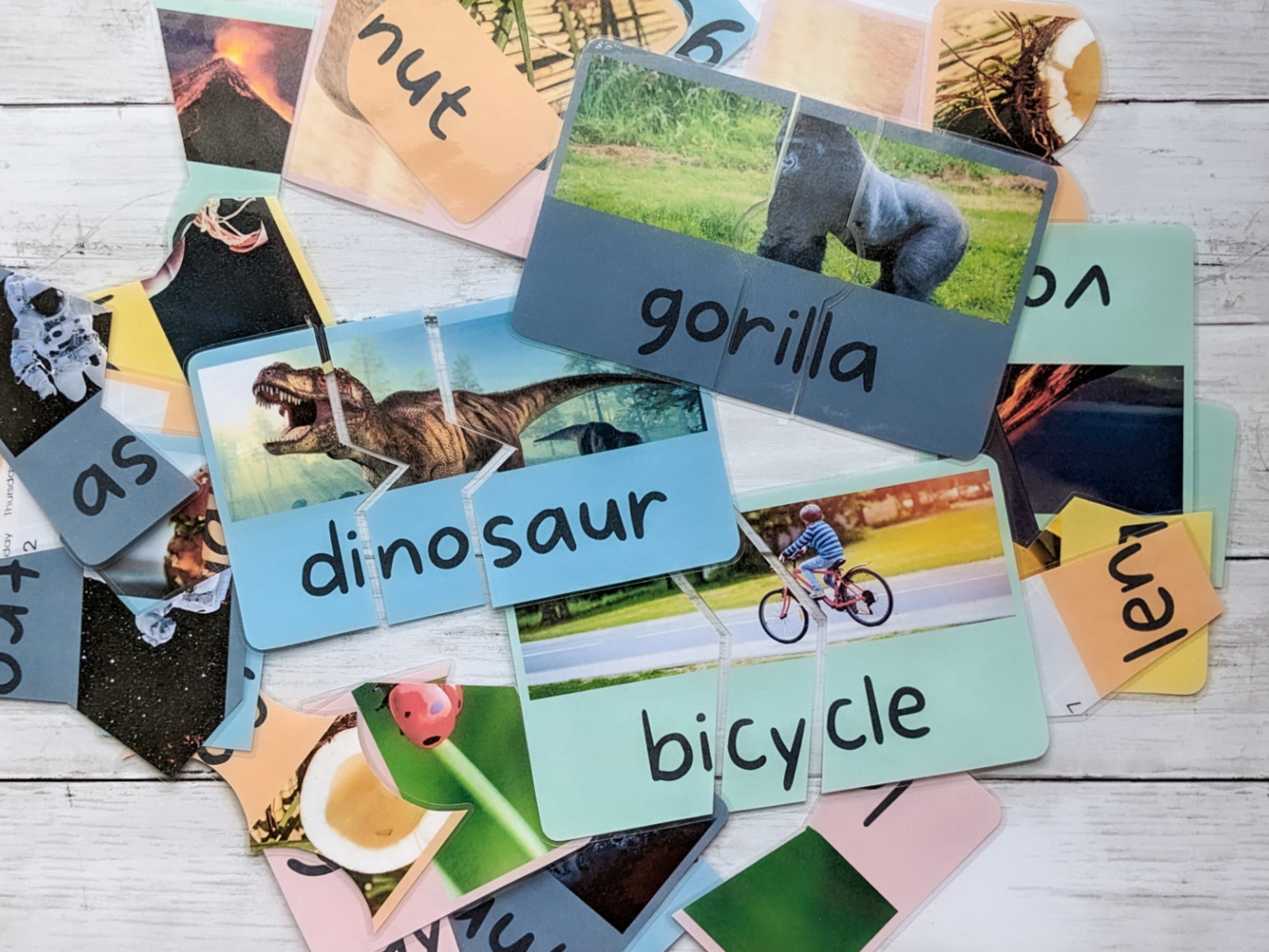 Three Syllable Word Puzzles - Homeschool, English, Language, Sounds ...