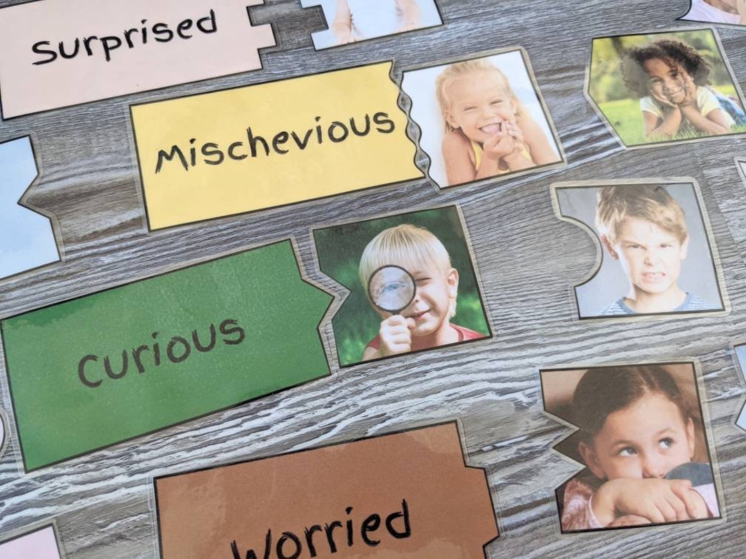 Learn About Emotions Puzzle Cards - Feelings, Preschool, Kindergarten ...