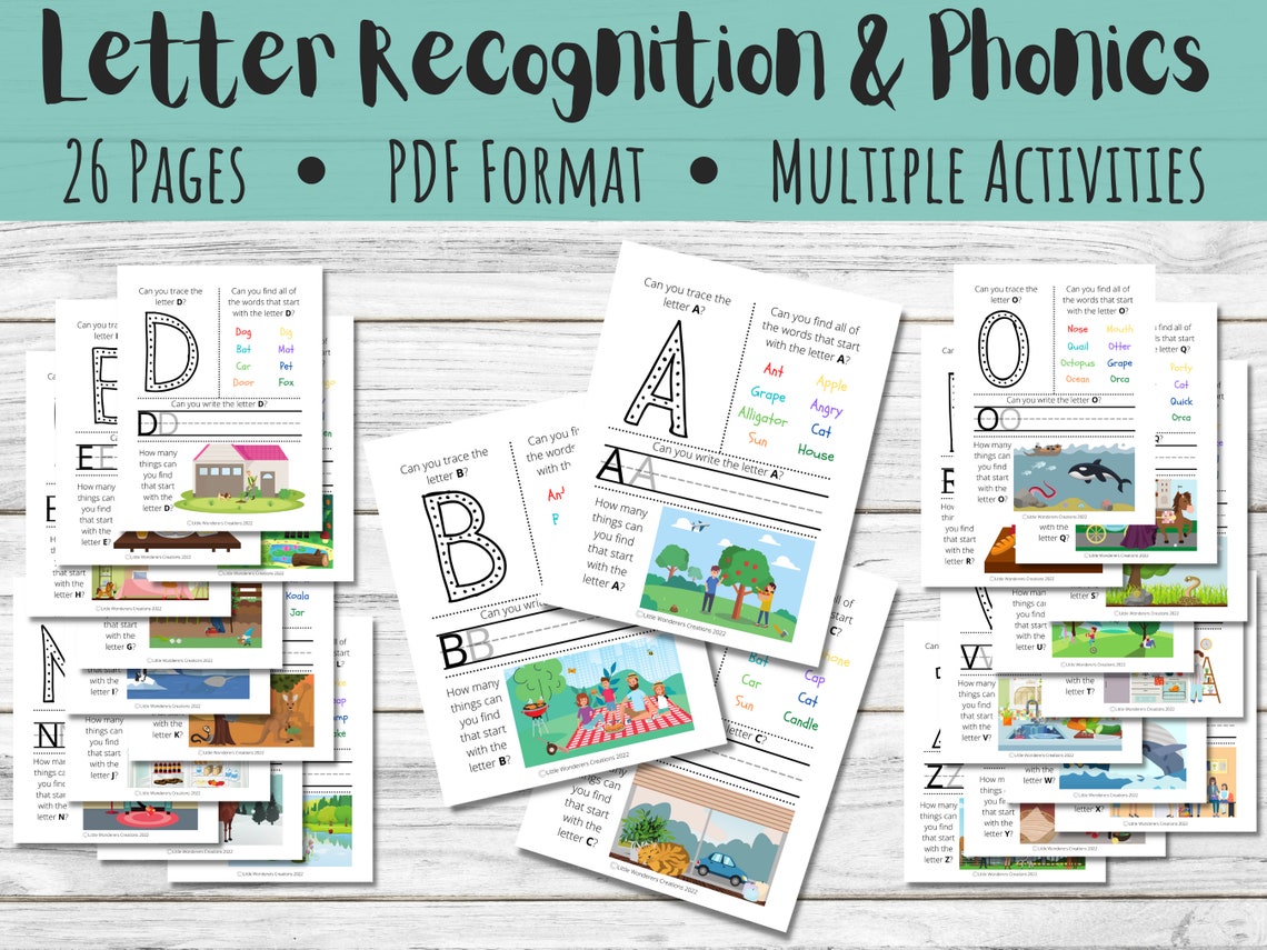 Capital Letters Alphabet Learning Activity Printable - Etsy