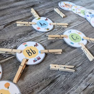 Alphabet Beginning Sounds Clip Cards Printable Homeschool | Etsy