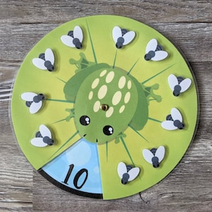 Frog Number Spinner Game Printable - Counting, Preschool, Number ...