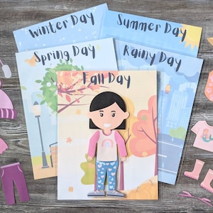 Seasons and Weather Clothing Activity Mats Printable - Homeschool ...