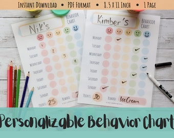 Kids Good Behavior Reward Ticket Printable Digital PDF Prize - Etsy