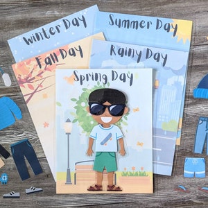 Seasons and Weather Clothing Activity Mats Printable - Homeschool ...