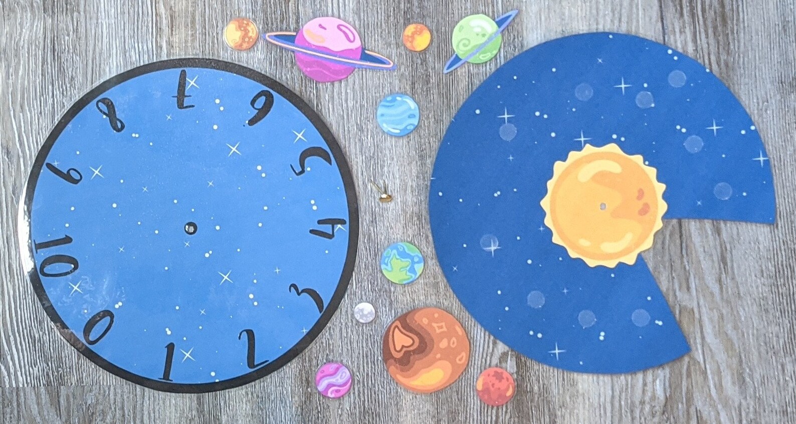 Space Number Spinner Game Printable Counting, Preschool, Number ...