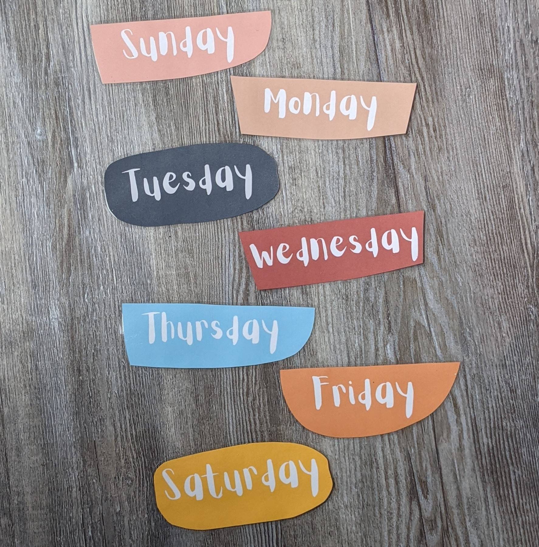 Desert Classroom Wall Calendar Card Set Warm Colors, Printable Calendar ...