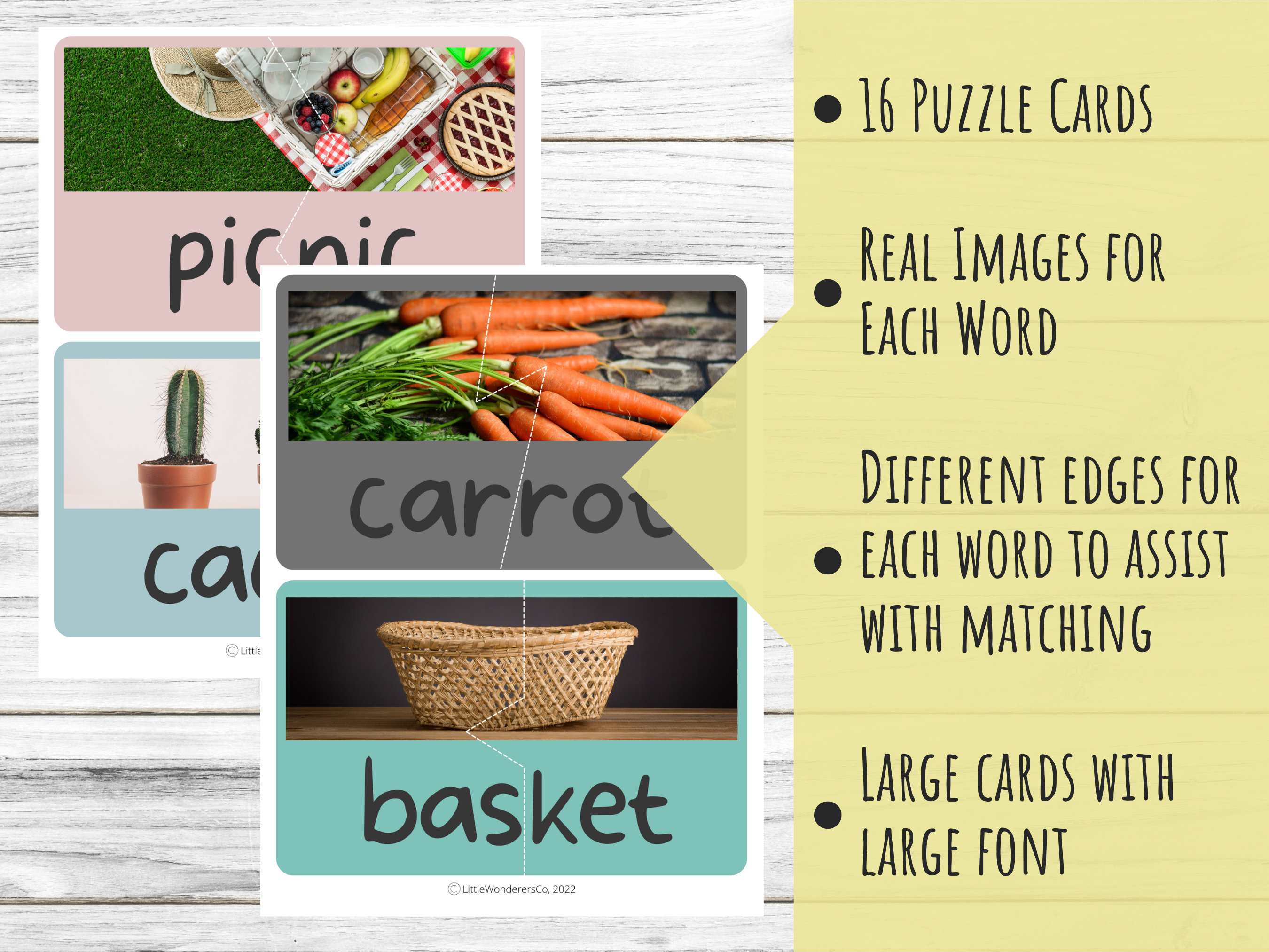 Two Syllable Word Puzzles Homeschool English Language - Etsy