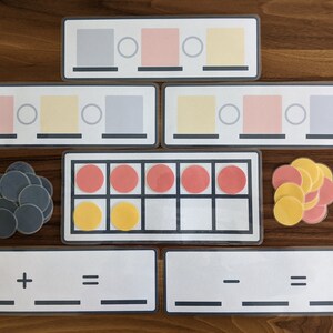 Number Sentence & Ten Frame Set - Early Math, Kindergarten, First Grade ...