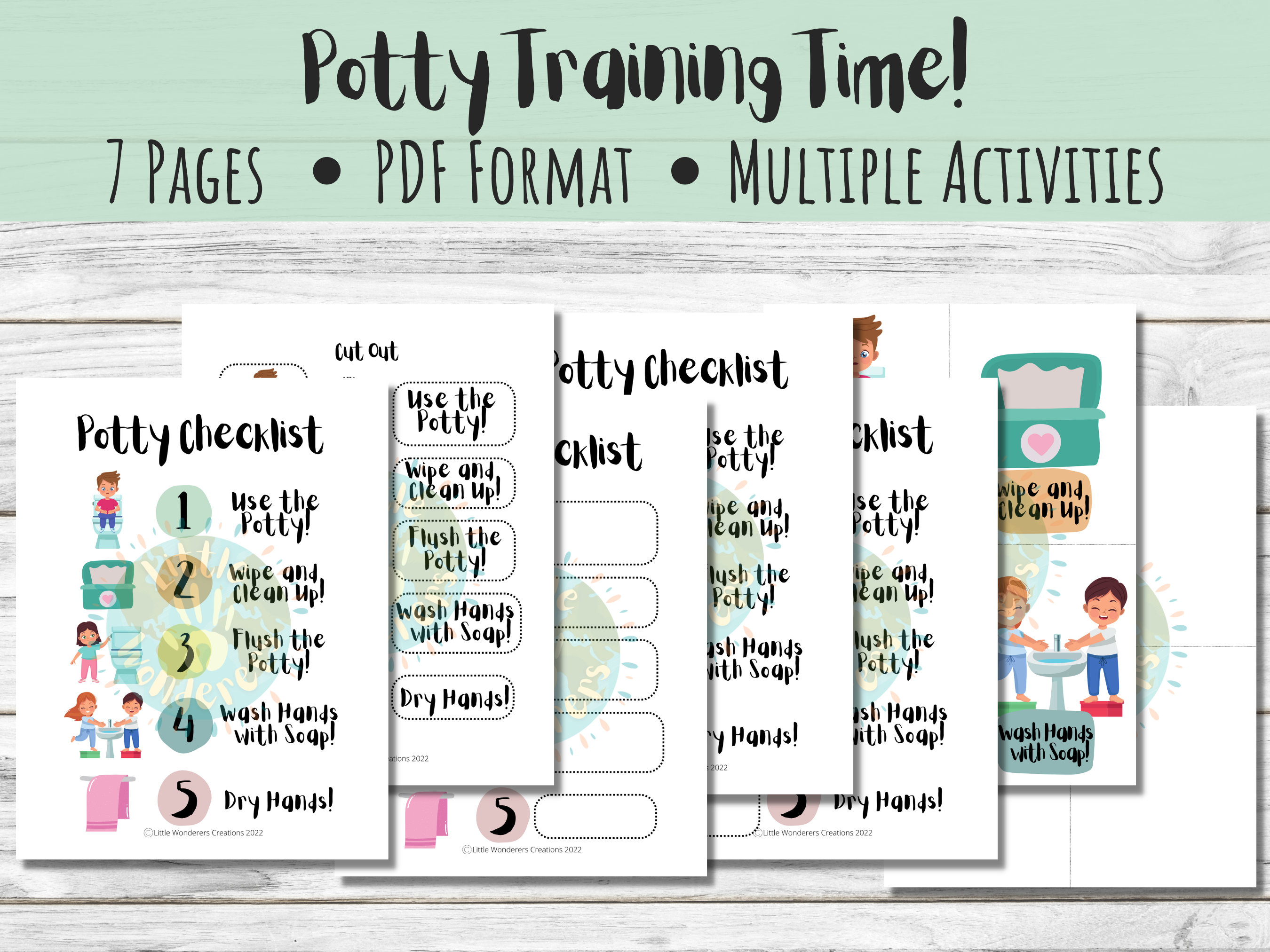 Potty Training Time Activity Bundle Toilet Training, Toddler, Preschool ...