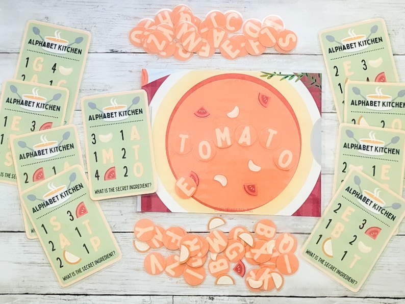 Alphabet Soup Game Activity - Counting, Spelling, Food, Cooking ...