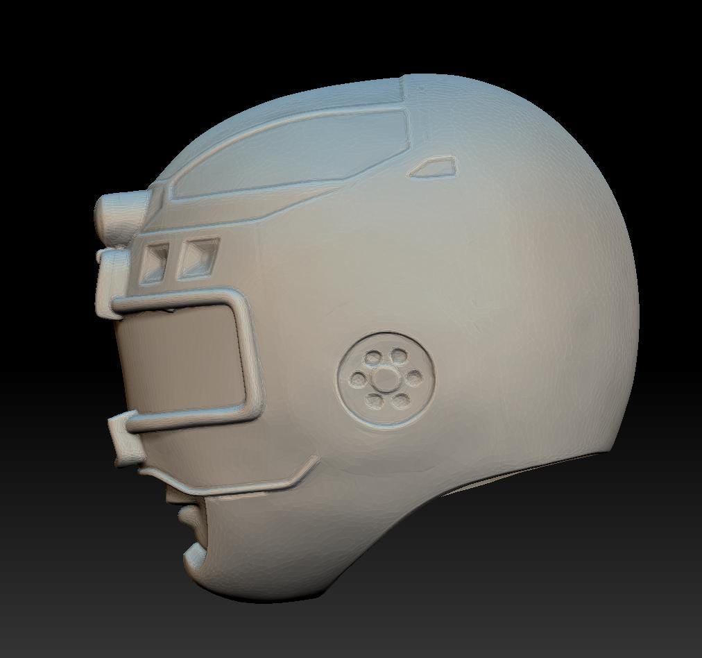 Power Rangers Turbo Green Helmet 3d File - Etsy