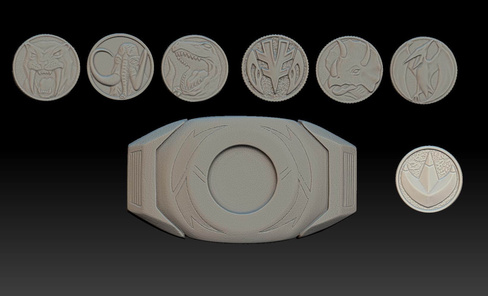 Mighty Morphin Power Rangers Buckle 3d File - Etsy