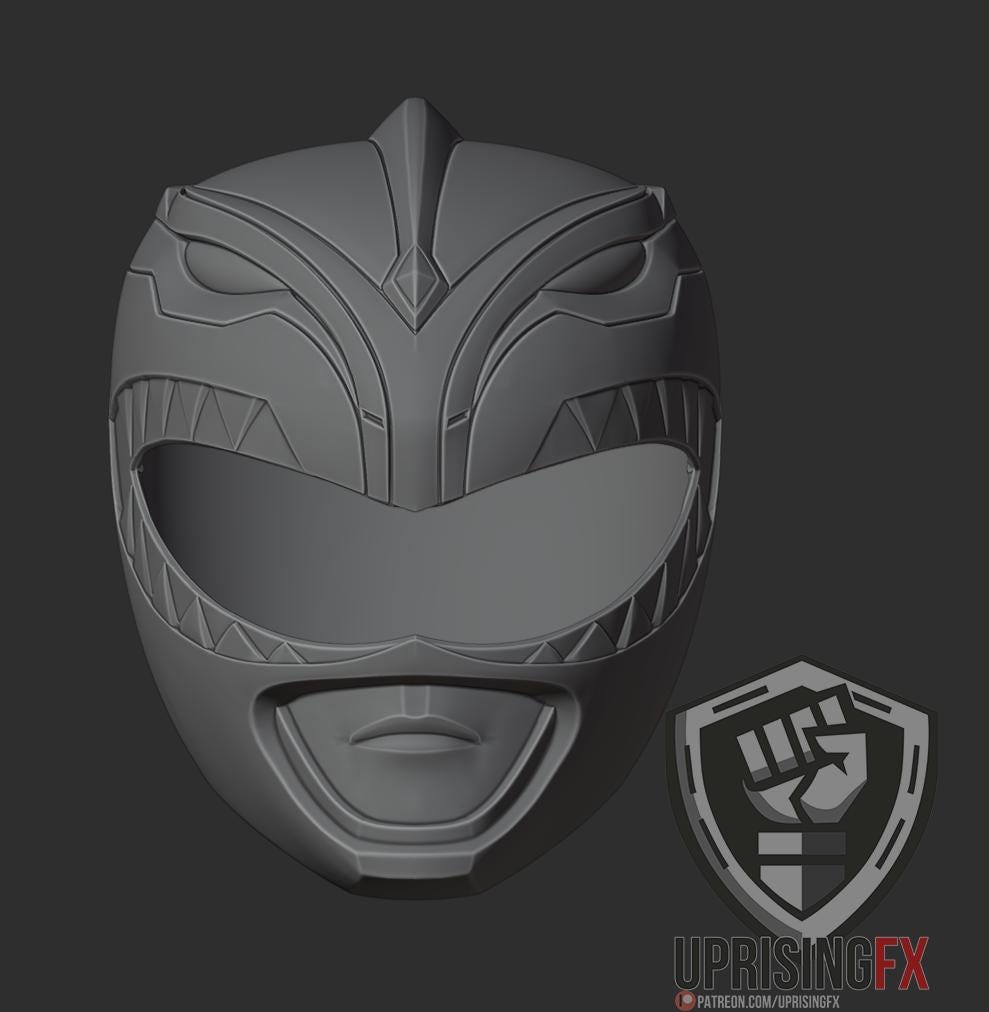 Fortnight Green Ranger Helmet 3d Printable File - Etsy