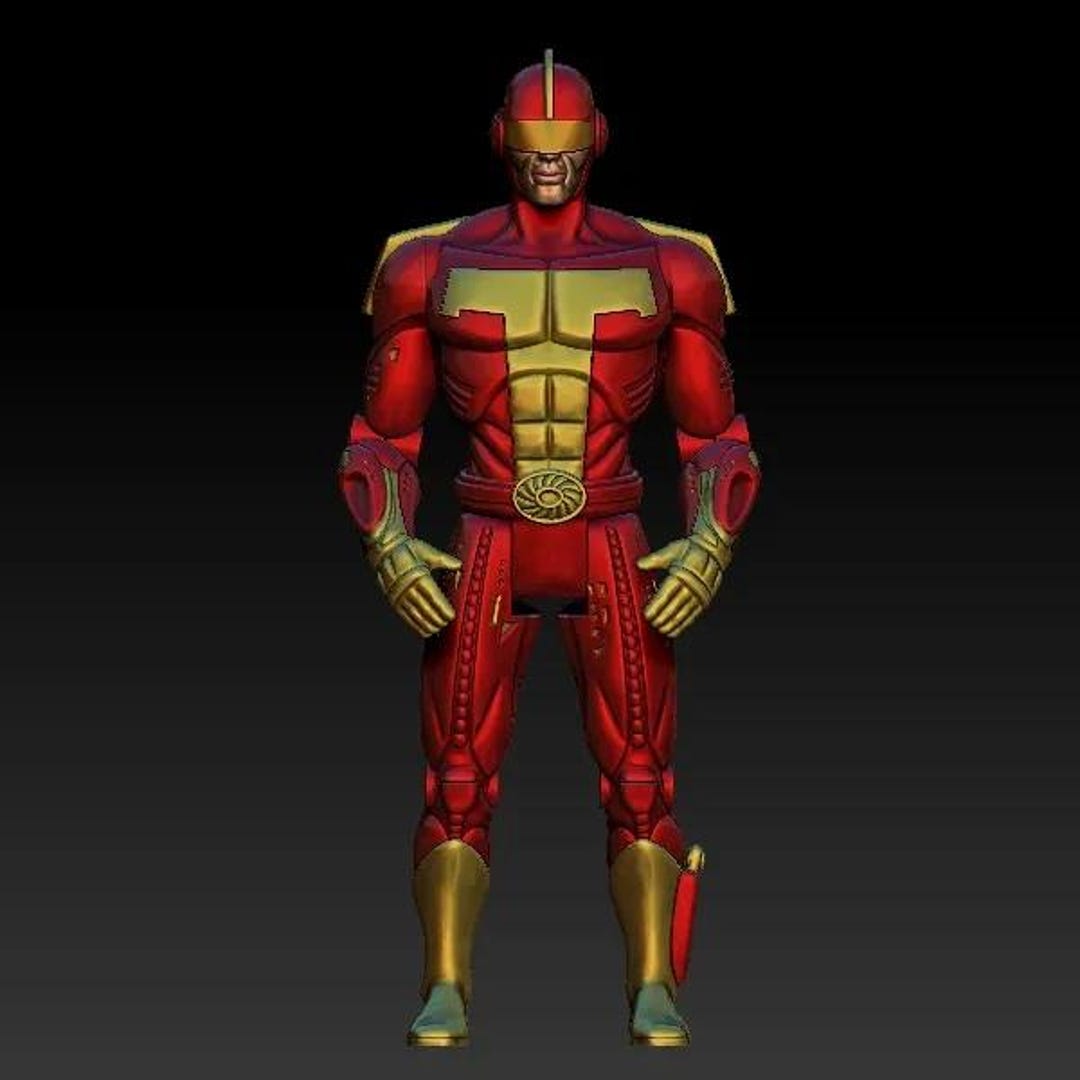 Turbo Man Action Figure 3D Model - Etsy