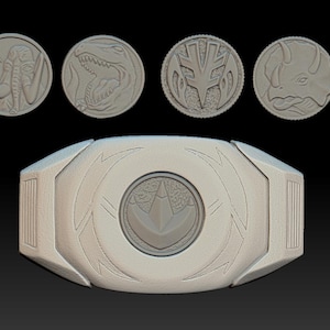 Mighty Morphin Power Rangers Buckle 3d File - Etsy
