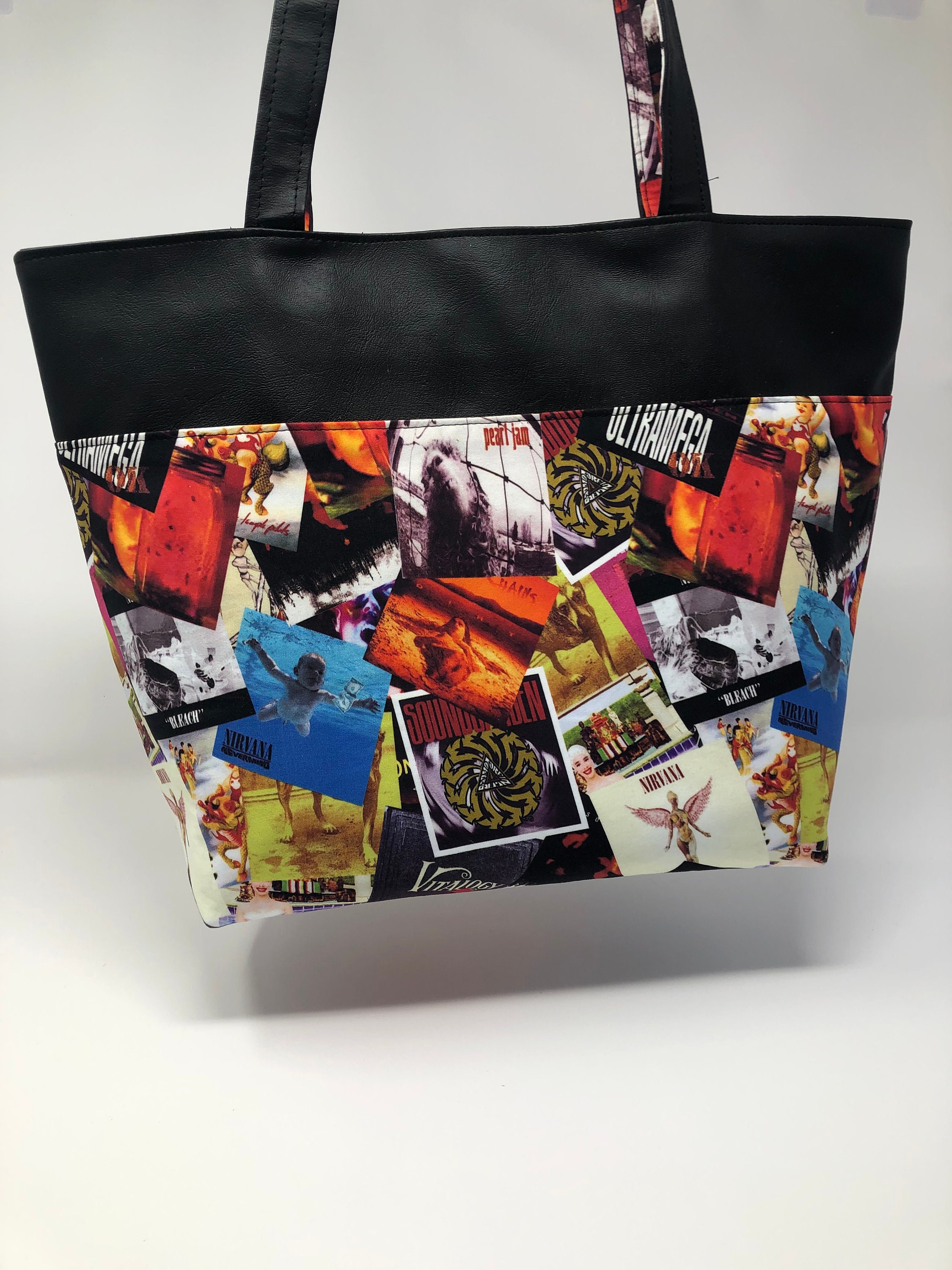 Grunge Album Covers Tote Bag - Nirvana - Soundgarden - Pearljam - Etsy