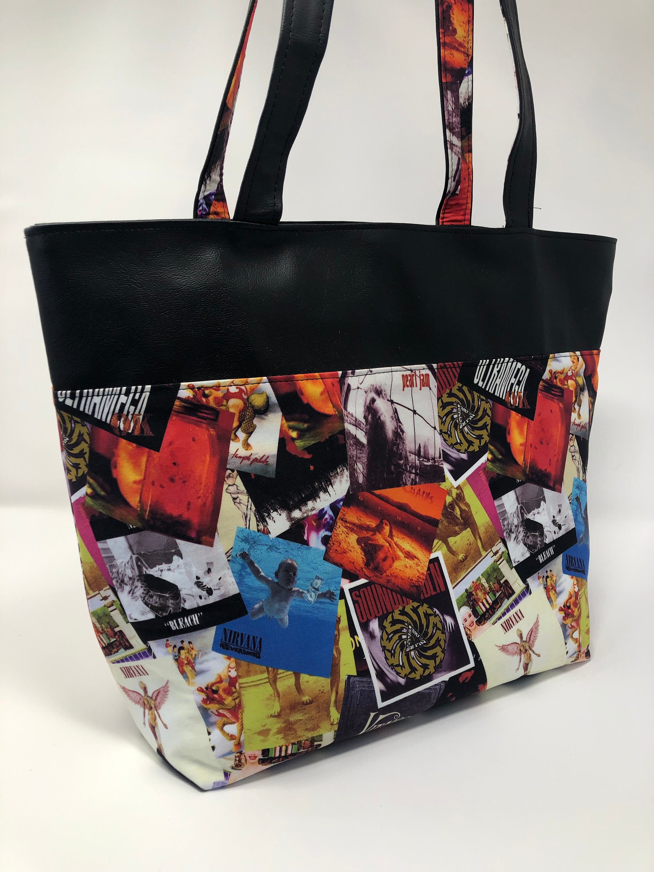 Grunge Album Covers Tote Bag - Nirvana - Soundgarden - Pearljam - Etsy