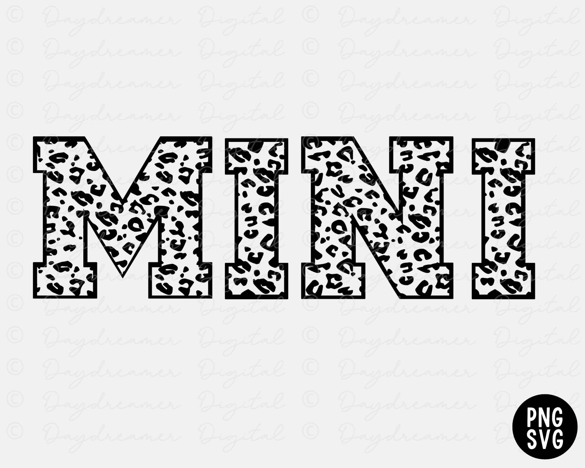 Mini Leopard SVG Cheetah MINI SVG Mommy and Me Varsity Svg Mom and Mini ...