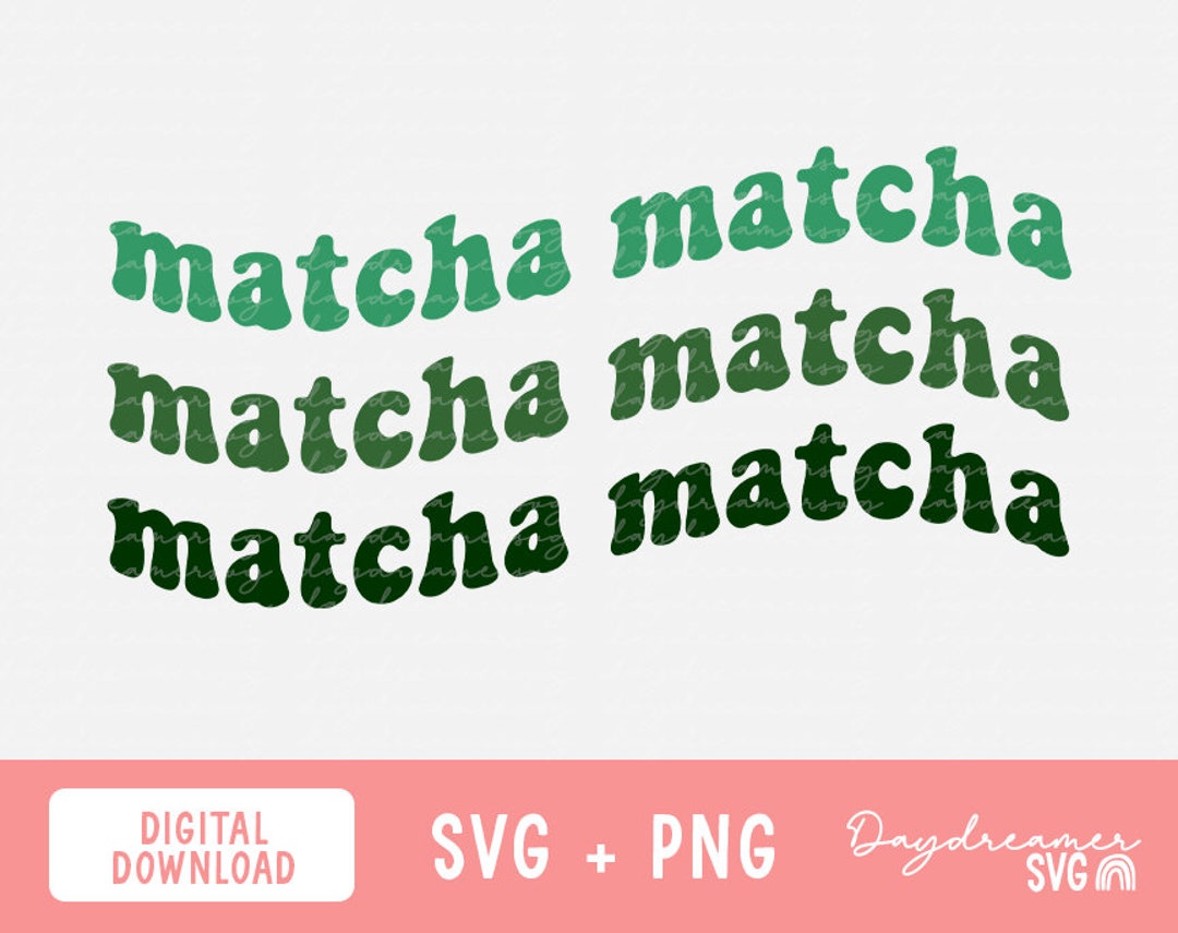 Matcha Retro SVG, Matcha PNG, Cut Files Png and Svg for Cricut and ...