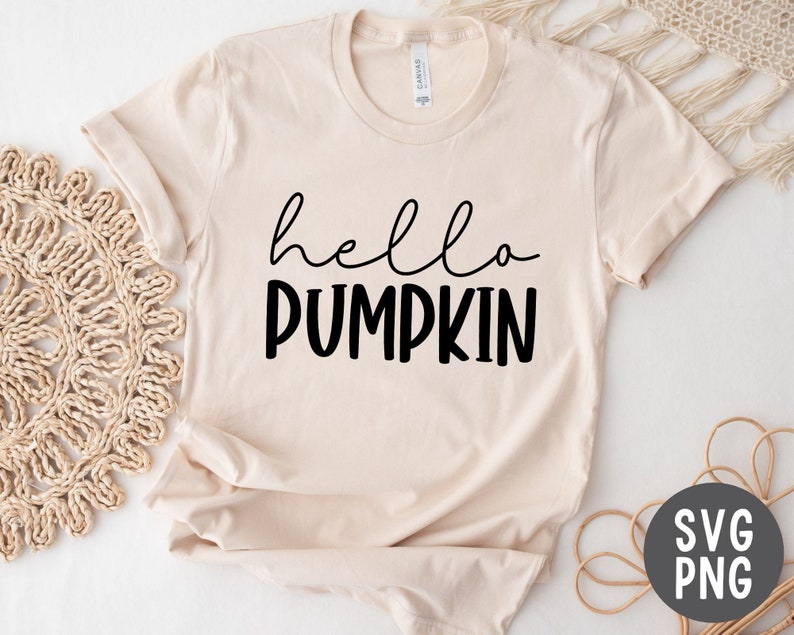 Hello Pumpkin Svg, Fall Shirt Svg, Fall Pumpkin SVG, Hello Pumpkin PNG ...
