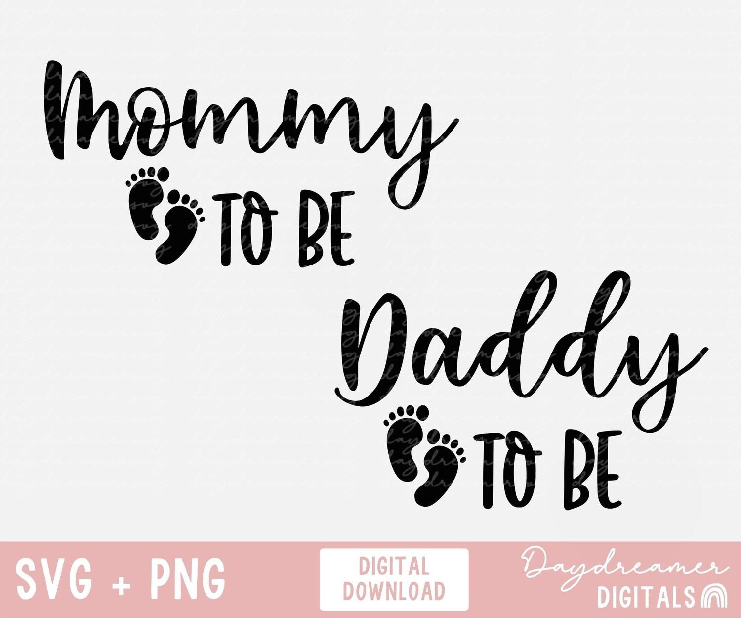 Mommy and Daddy to Be Svg, New Mom and Dad Shirt Svg, Pregnancy ...
