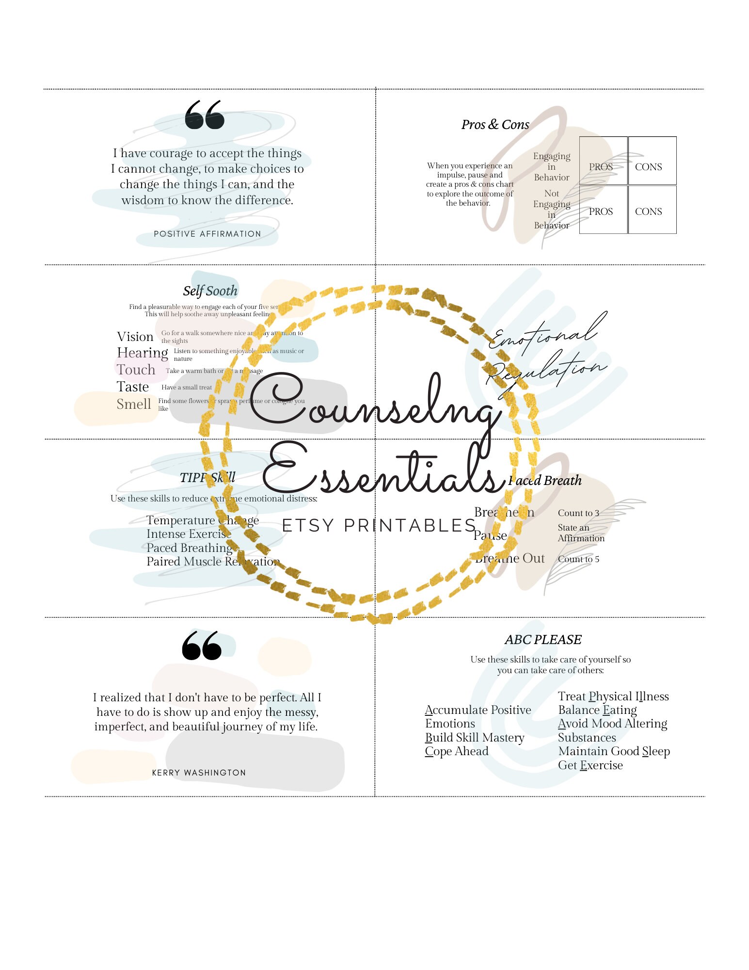 DBT Flashcards | Emotional Regulation | Distress Tolerance | DBT ...
