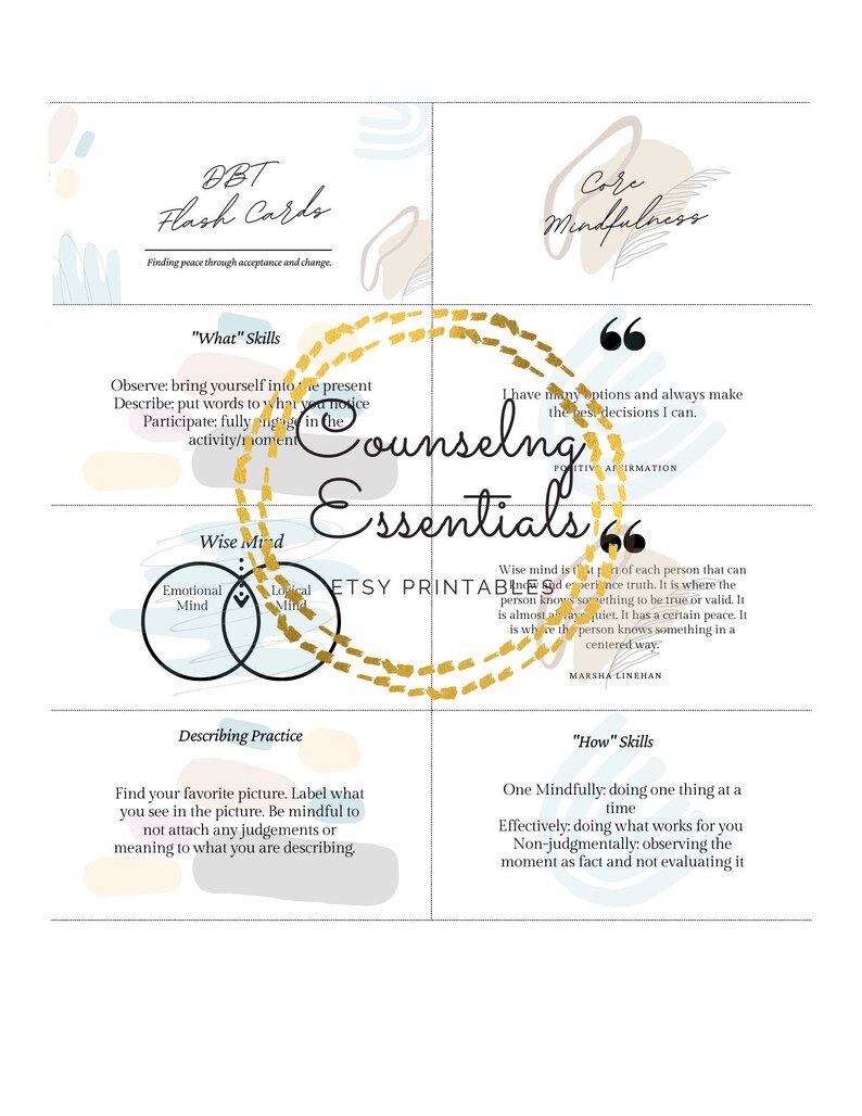 DBT Flashcards | Emotional Regulation | Distress Tolerance | DBT ...