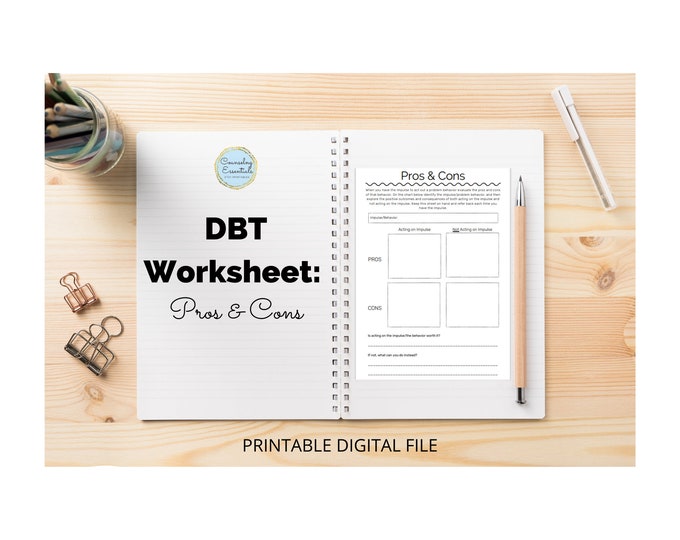 DBT Cheat Sheet & Worksheet Packet | DBT Skills | DBT Worksheets ...