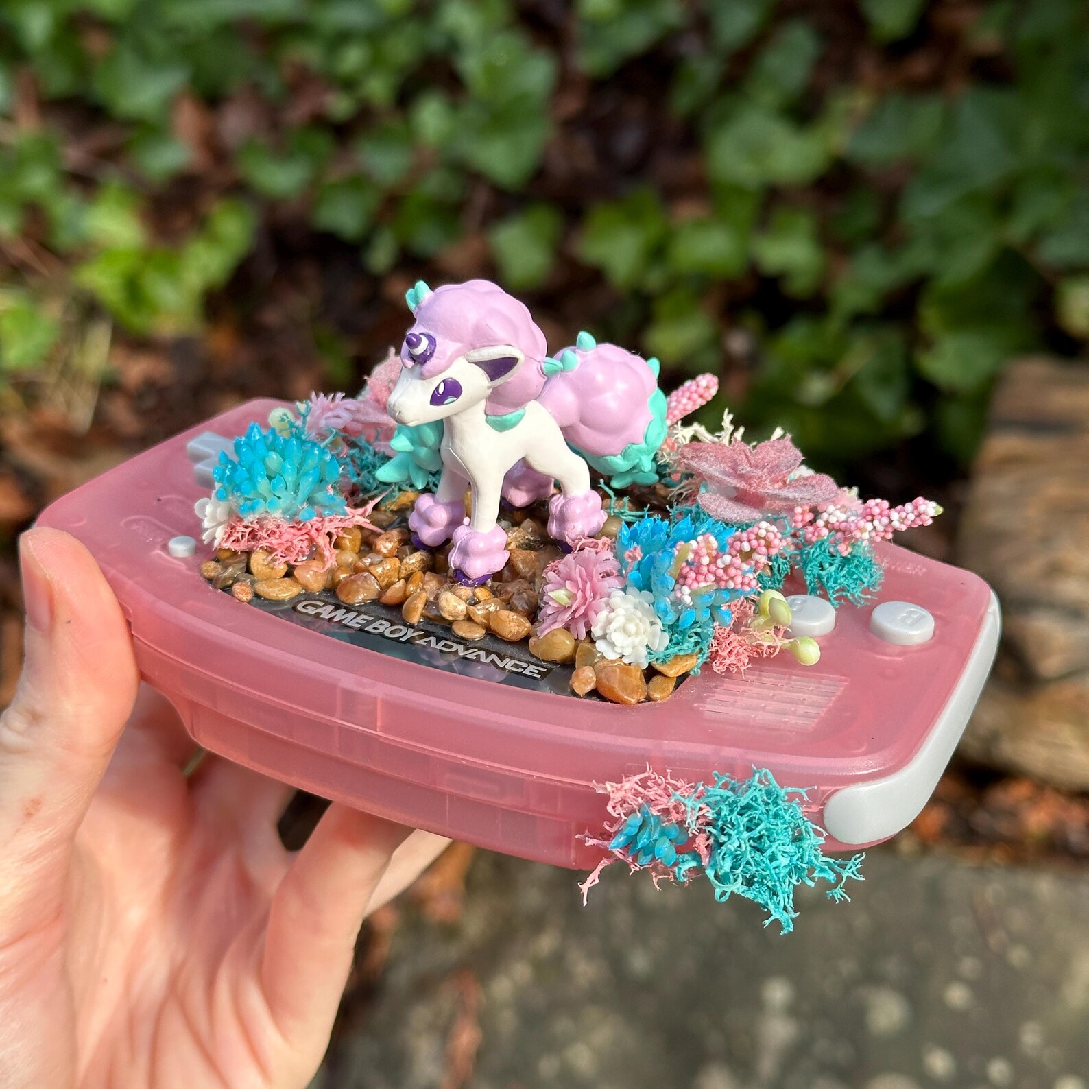 Galarian Ponyta Terrarium Diorama: Anime Succulent Decor - Etsy