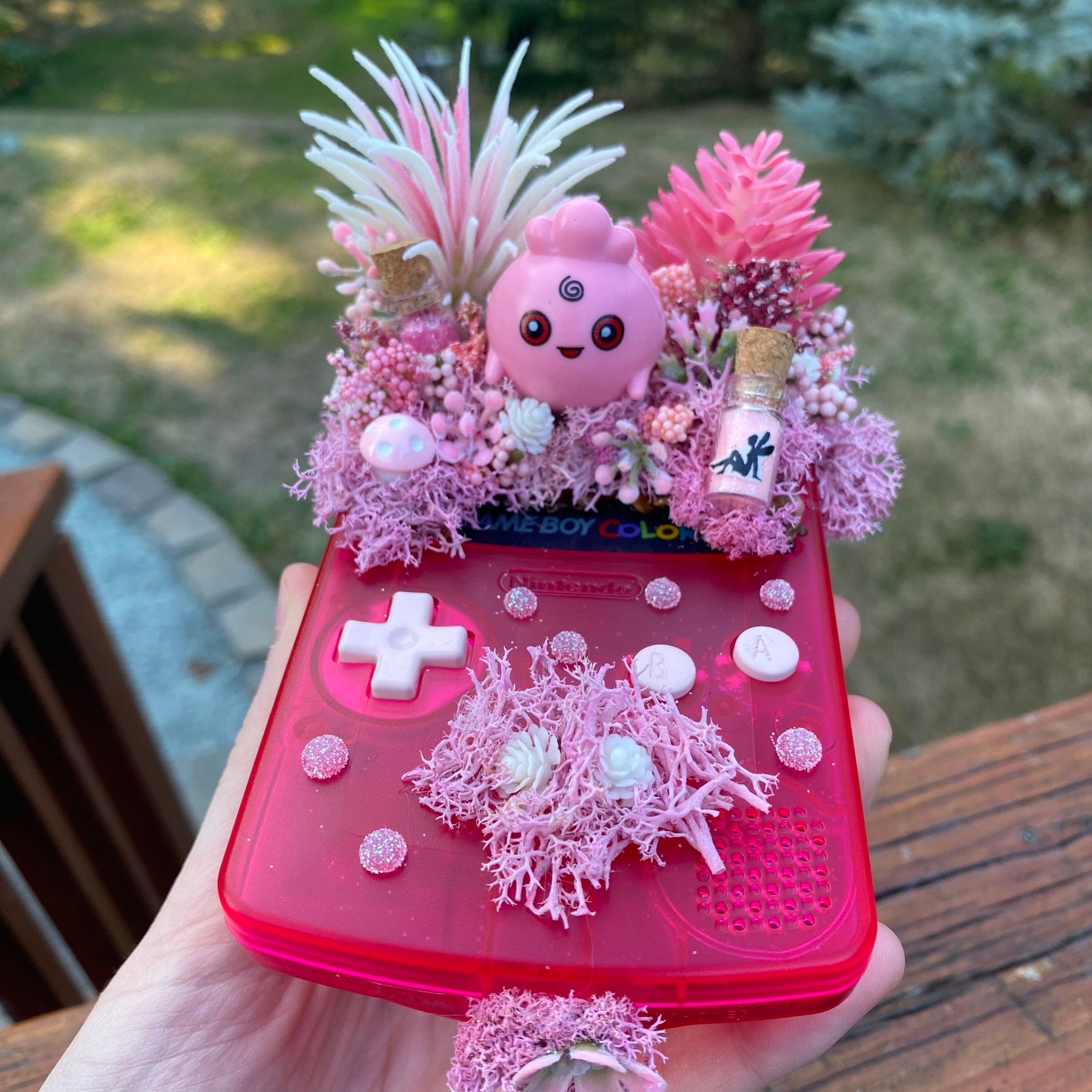 Pink Floral Video Game Terrarium: Succulent Diorama - Etsy